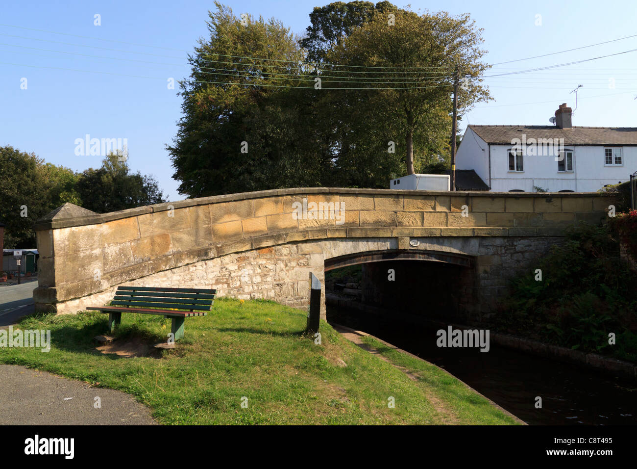 A canal bridge on the Llangollen Canal at Chirk Bank Stock Photo - Alamy