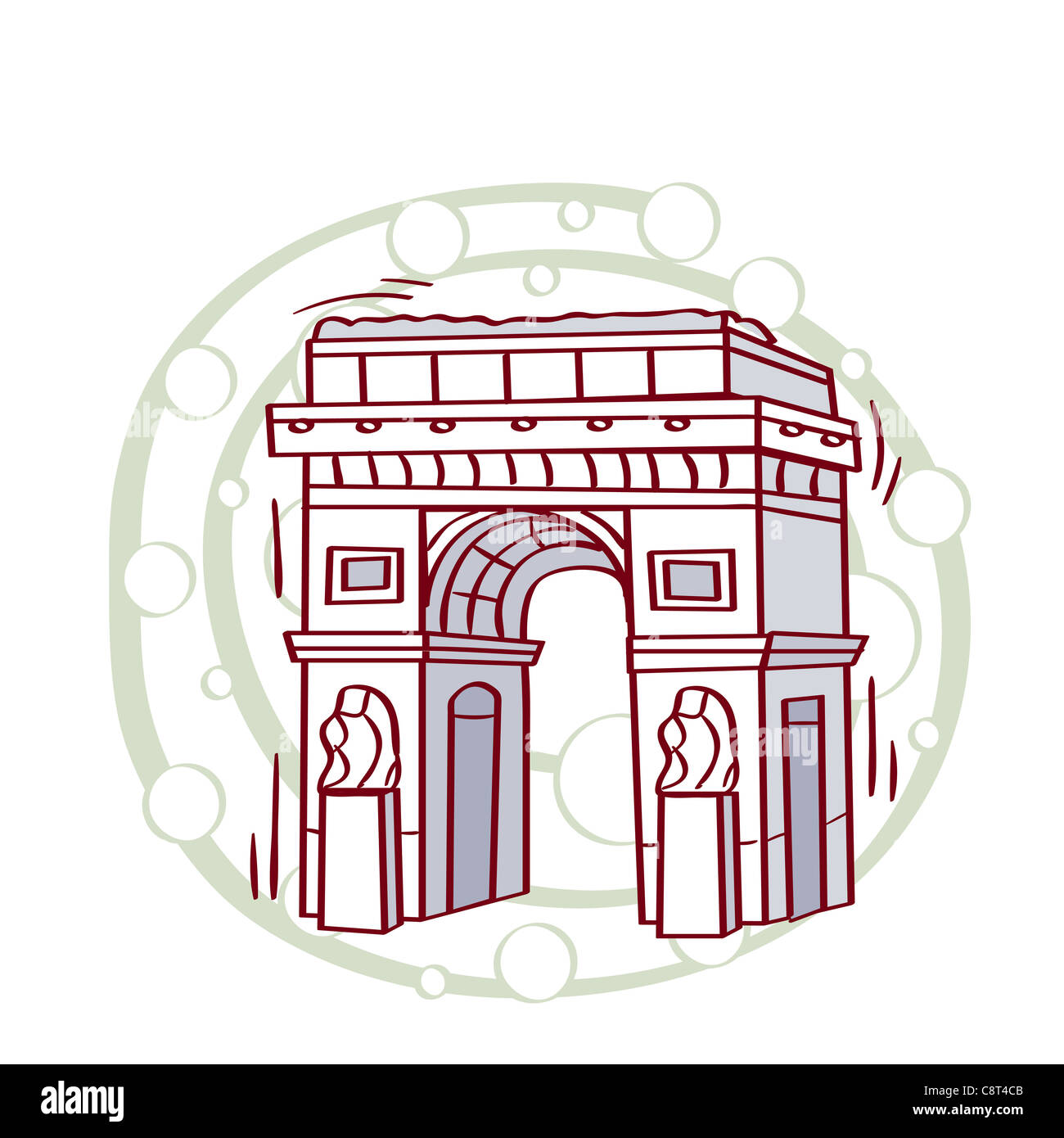 Arc De Triomphe Outline