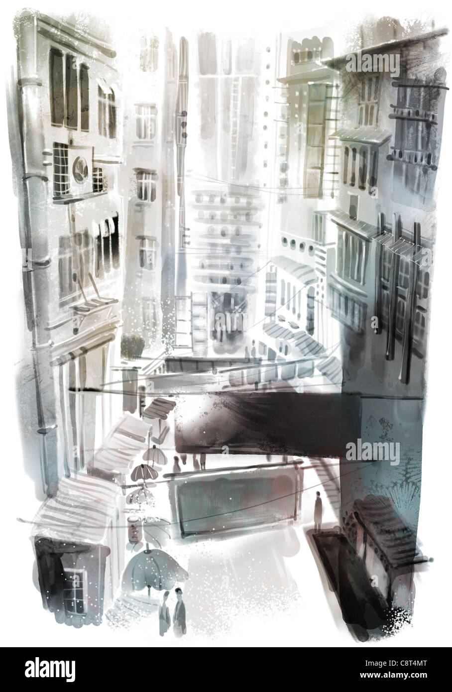 Cafe in the street Cut Out Stock Images & Pictures - Alamy