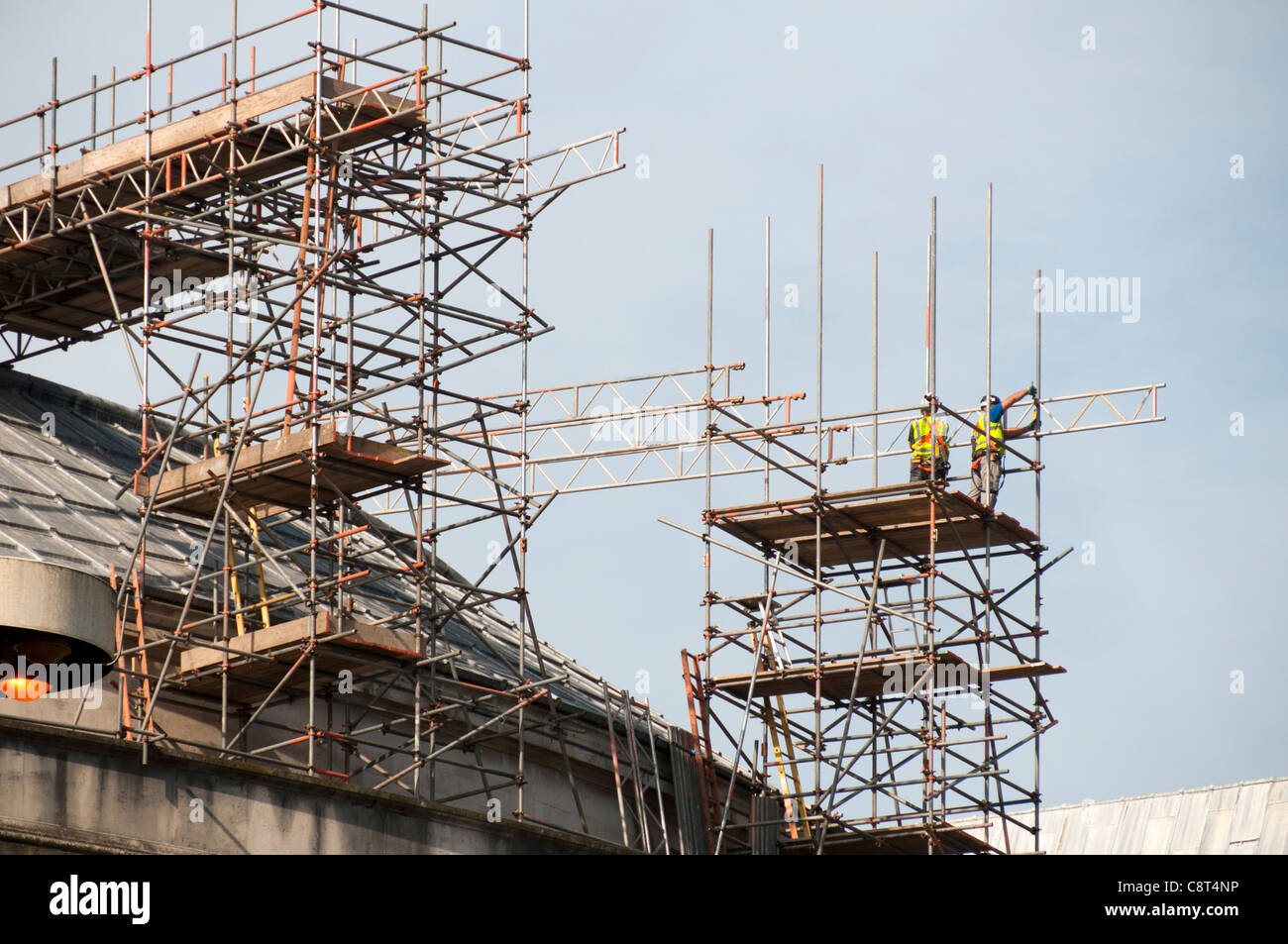 Roof scaffold hi-res stock photography and images - Alamy