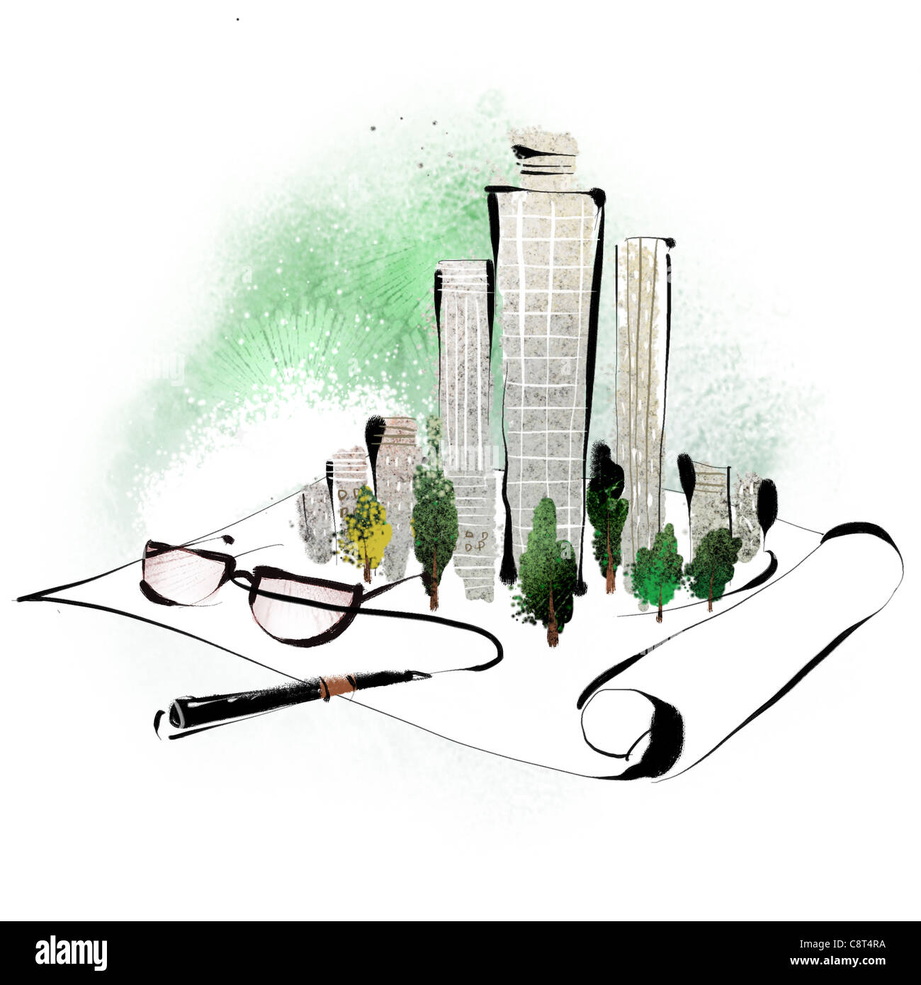 Exterior space Cut Out Stock Images & Pictures - Alamy