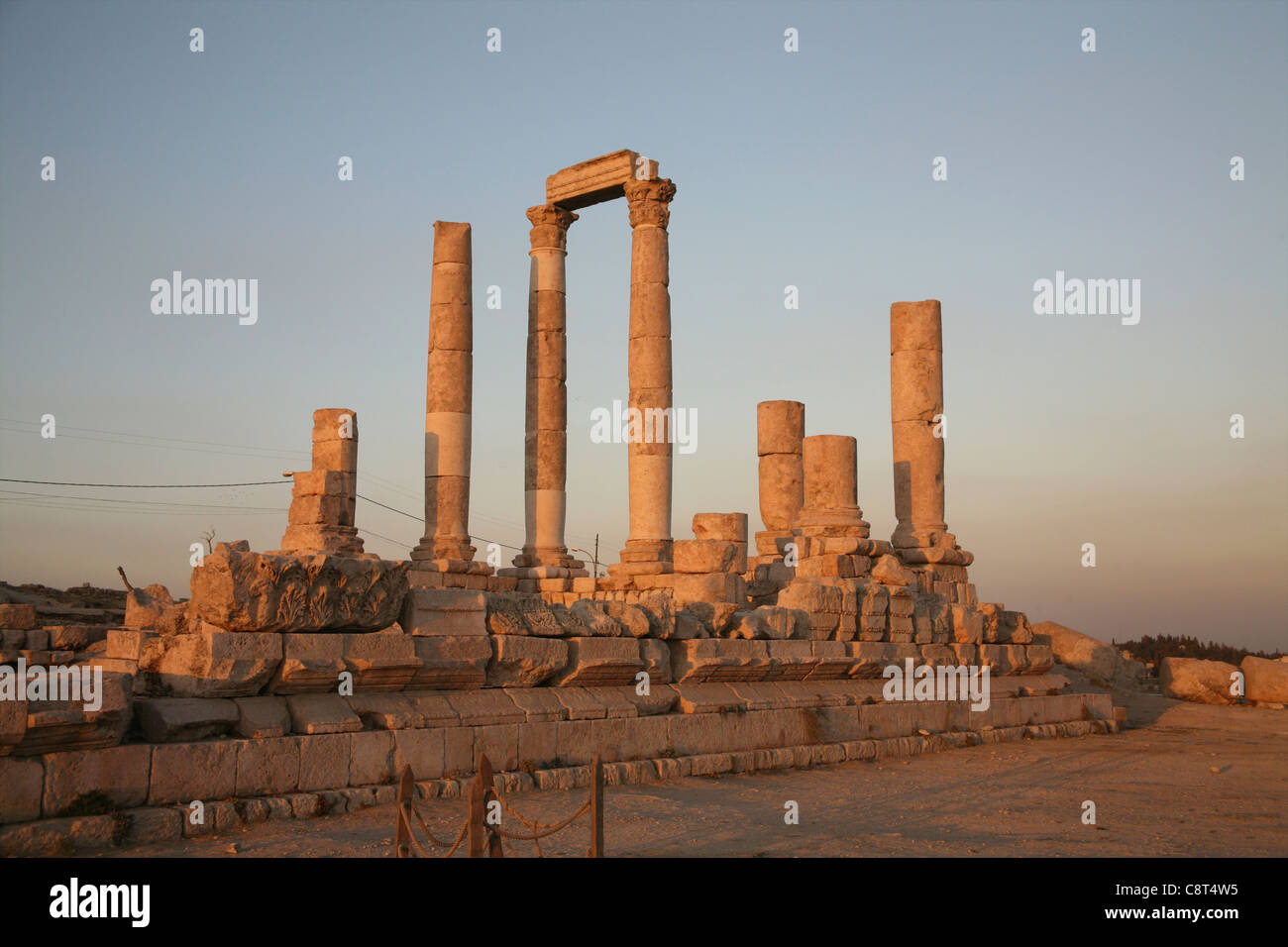 Umayyad palace of Amman, Jordan Stock Photo - Alamy