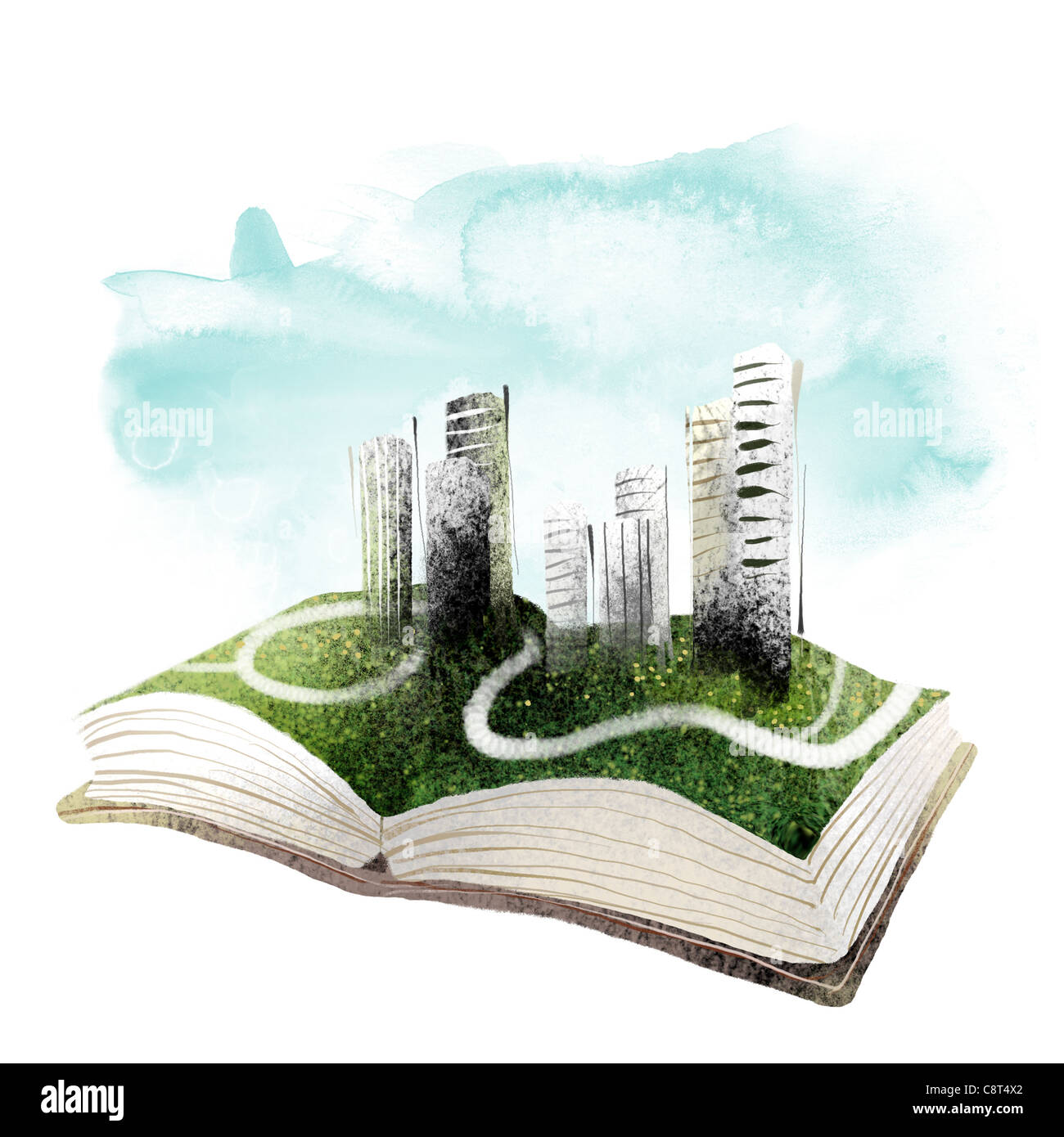 Knowledge landscape Cut Out Stock Images & Pictures - Alamy