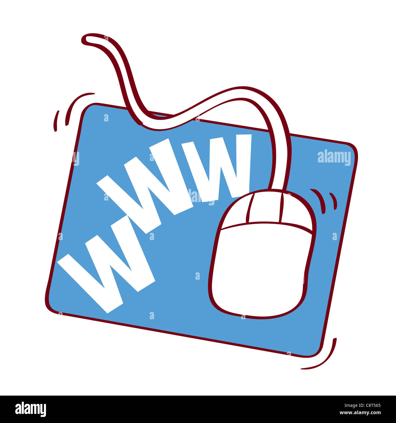 Illustration of computer mouse Stock Photo - Alamy