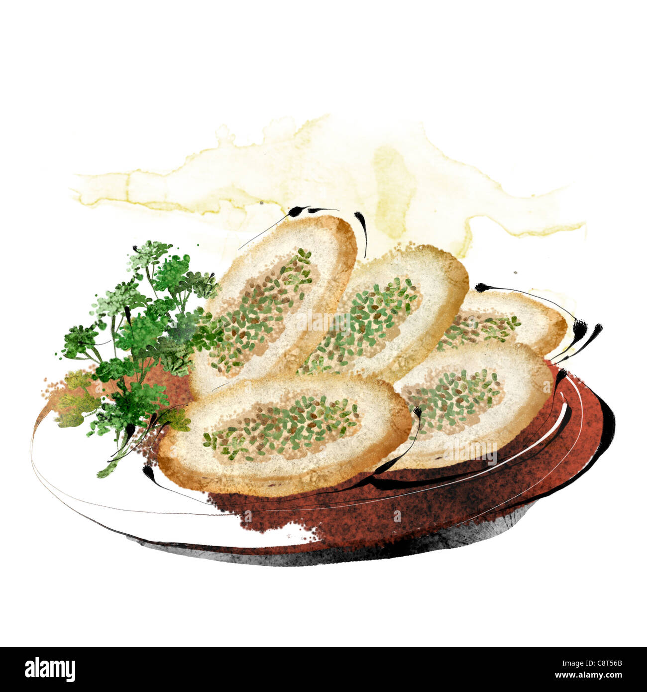 Celebration food plate Cut Out Stock Images & Pictures - Alamy