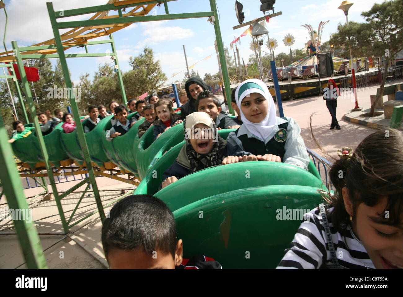 school trip to the city fair, Amman, Jordan Stock Photo - Alamy