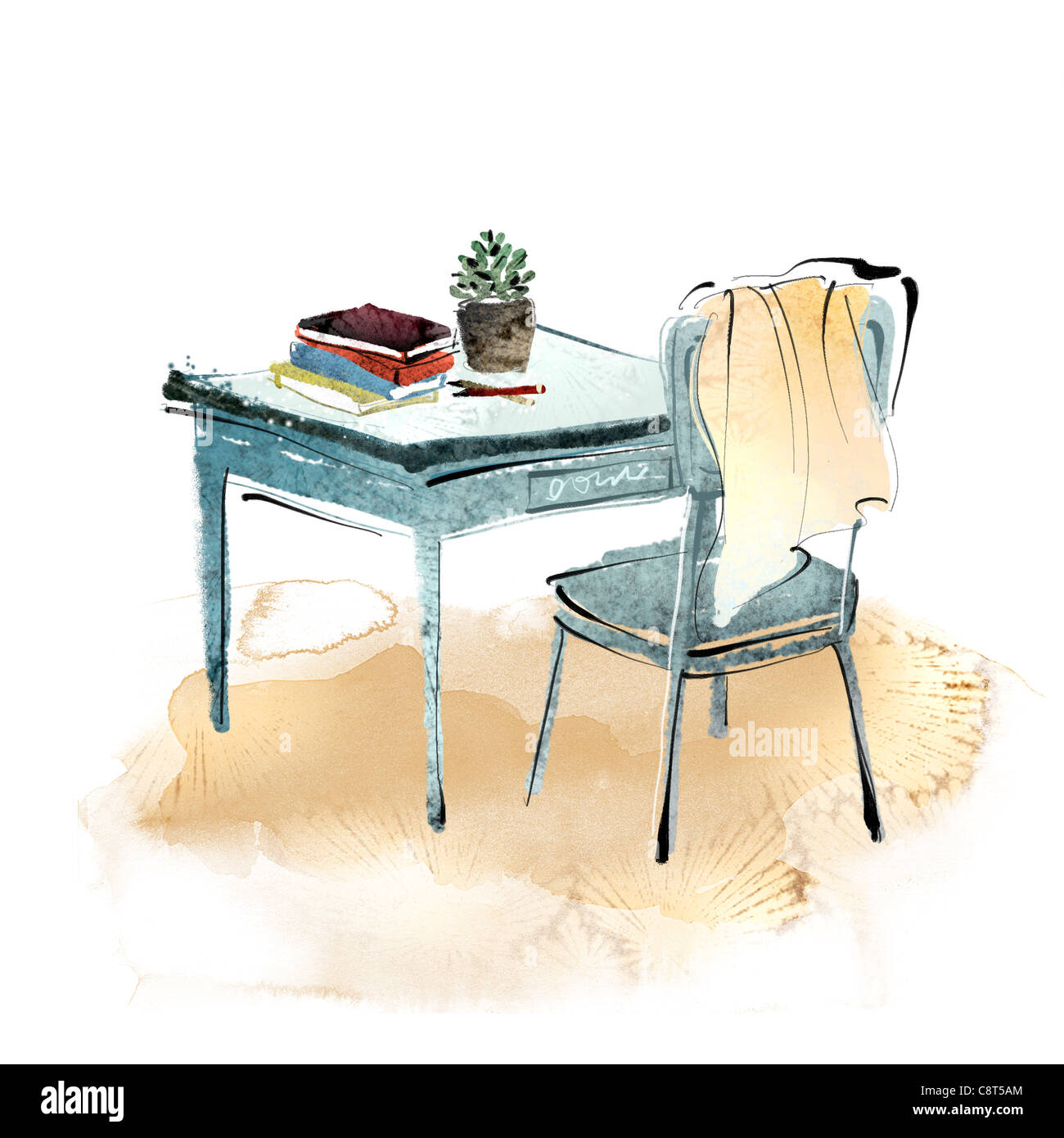 Study interiors hi-res stock photography and images - Alamy