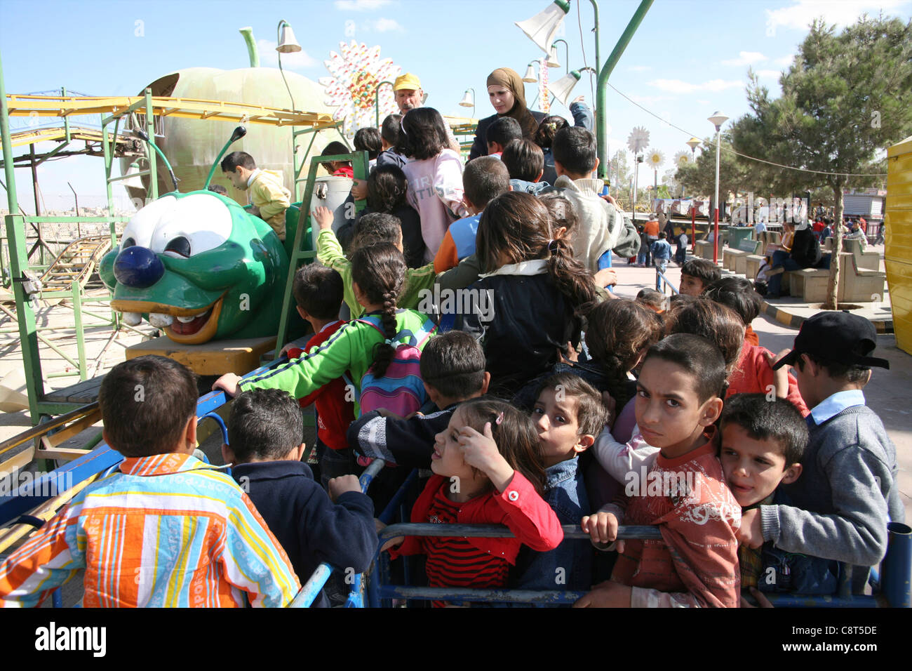 school trip to the city fair, Amman, Jordan Stock Photo - Alamy