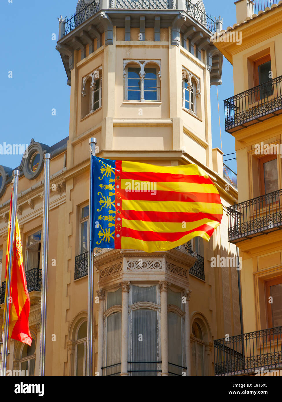City of valencia flag hi-res stock photography and images - Alamy