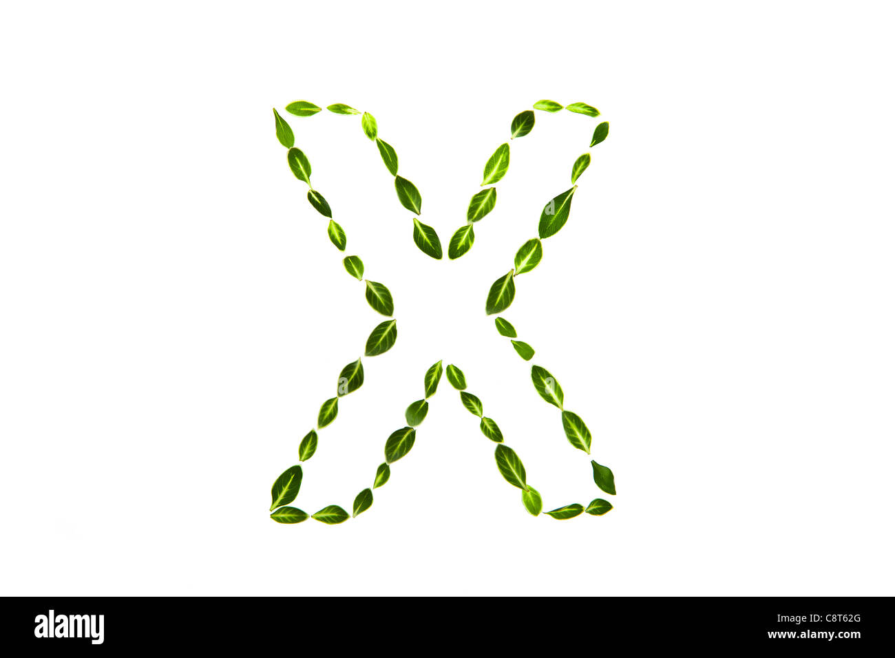 Green alphabet x hi-res stock photography and images - Alamy