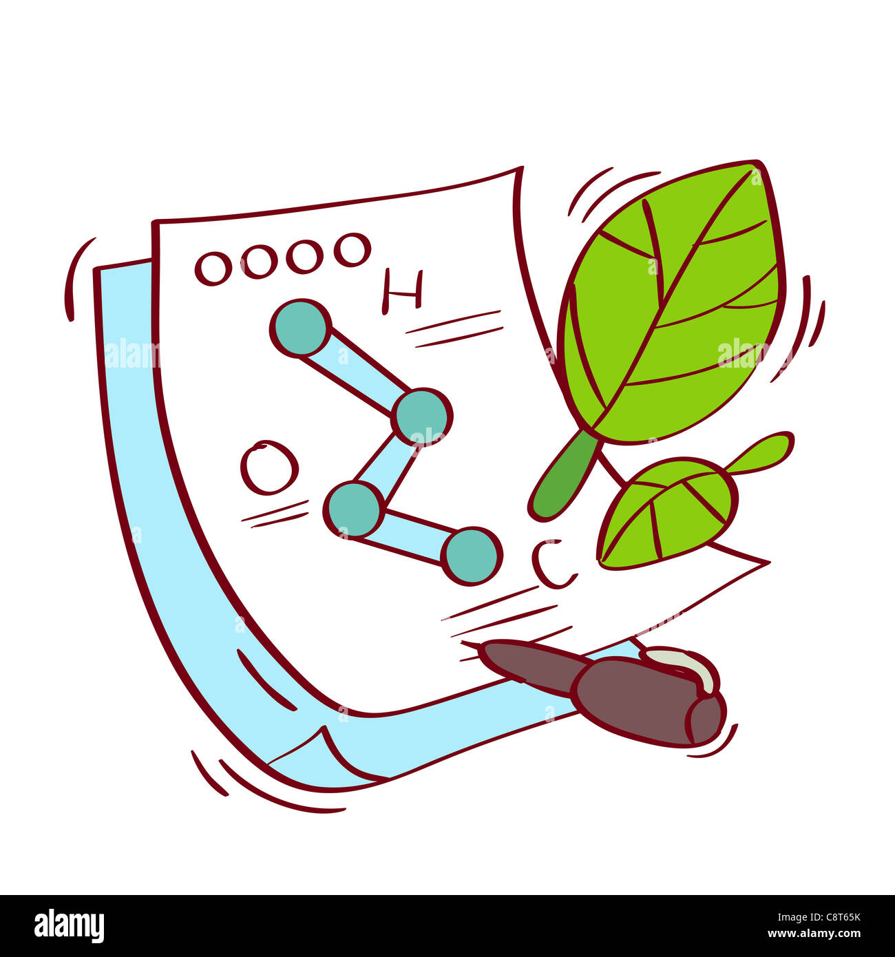 Illustration of scientific formula Stock Photo - Alamy