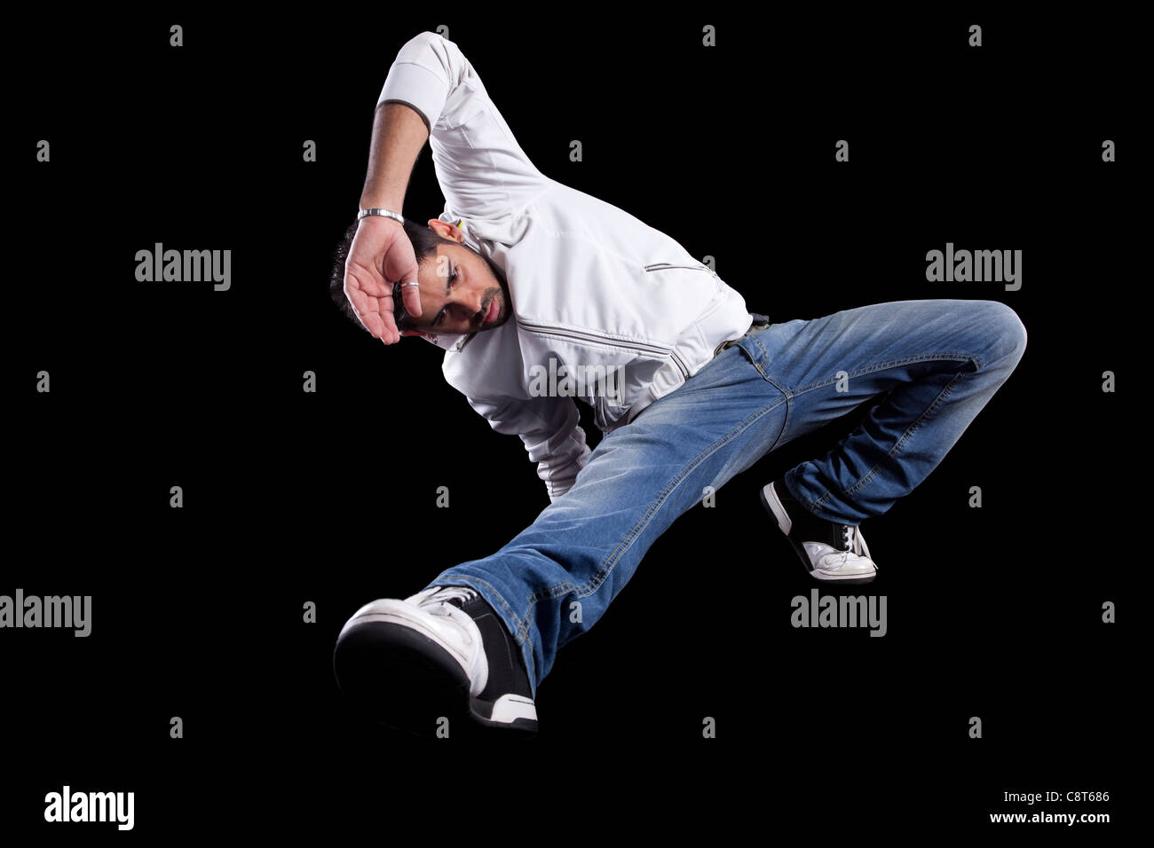Hip hop dancer showing some movements (some motion blur Stock Photo - Alamy