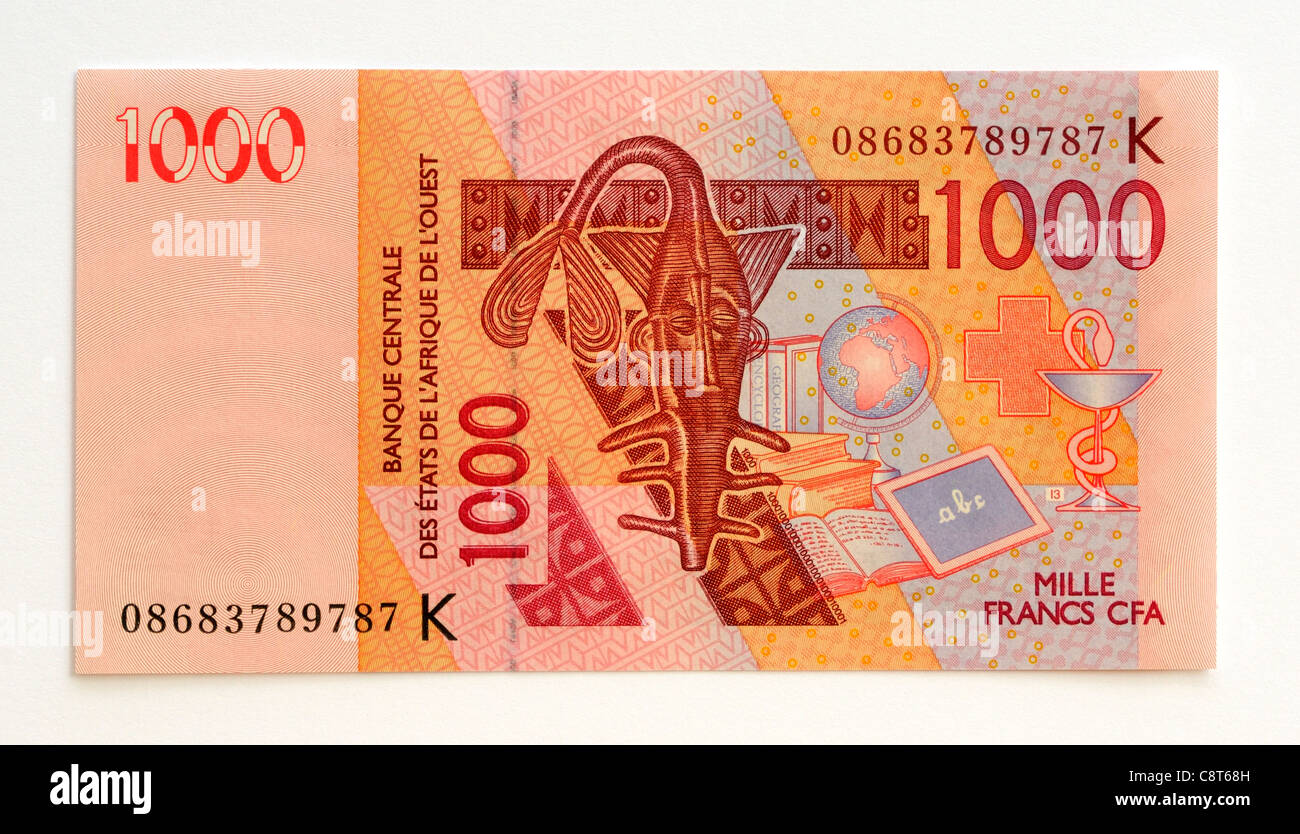 Senegal 1000 One Thousand Franc Bank Note Stock Photo - Alamy