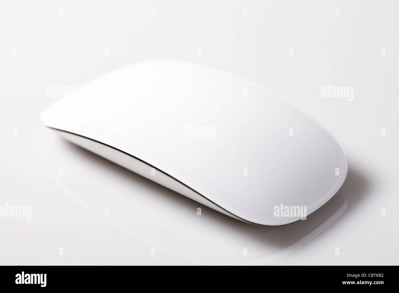 White Computer Mouse Stock Photo - Alamy