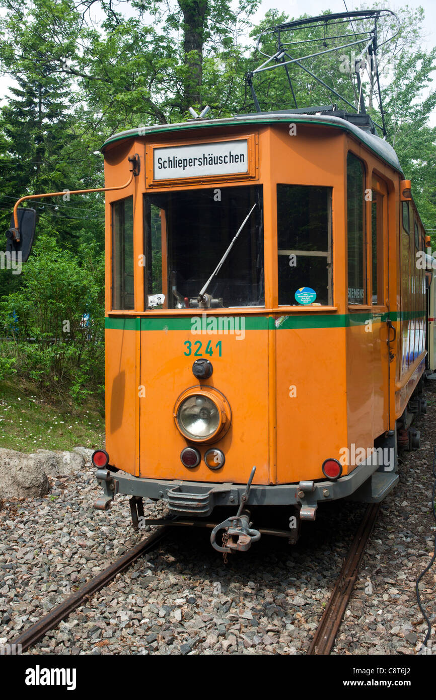 Old tramcar at Skjoldenaesholm Tram car Museum. Ringsted. Denmark Stock ...