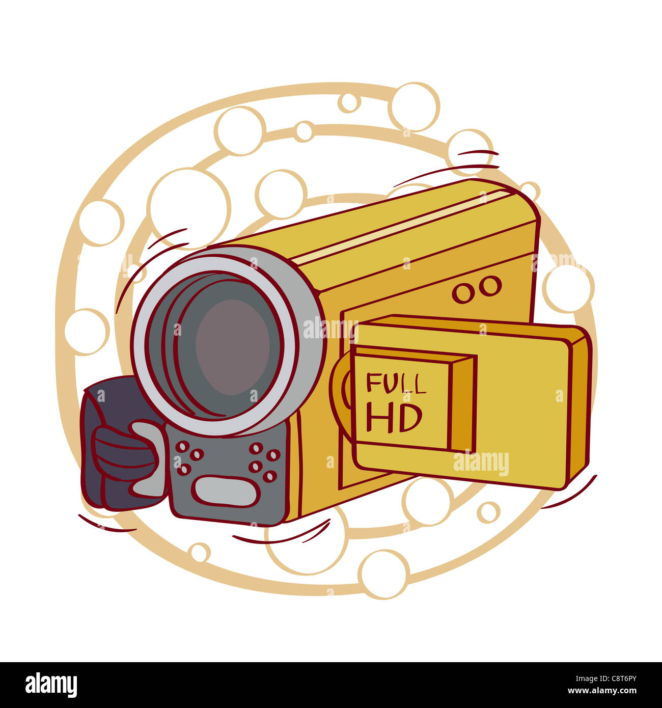 Illustration of digital video camera Stock Photo - Alamy