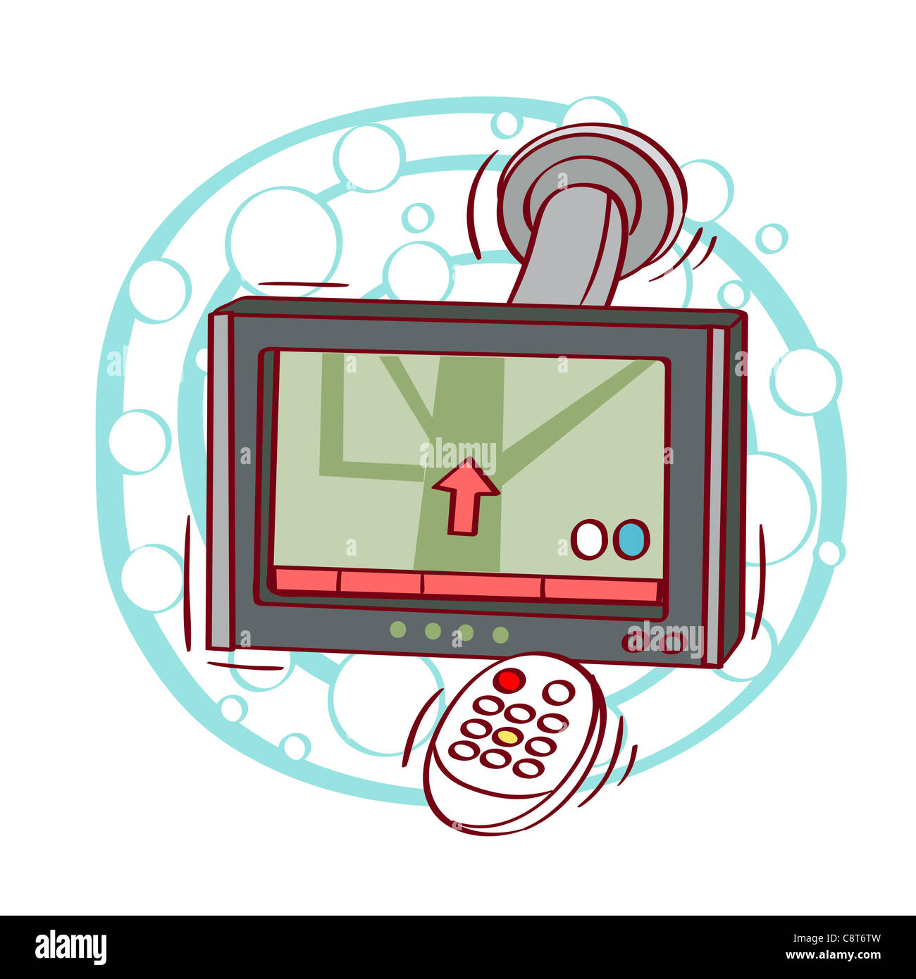 Global positioning system Cut Out Stock Images & Pictures - Alamy