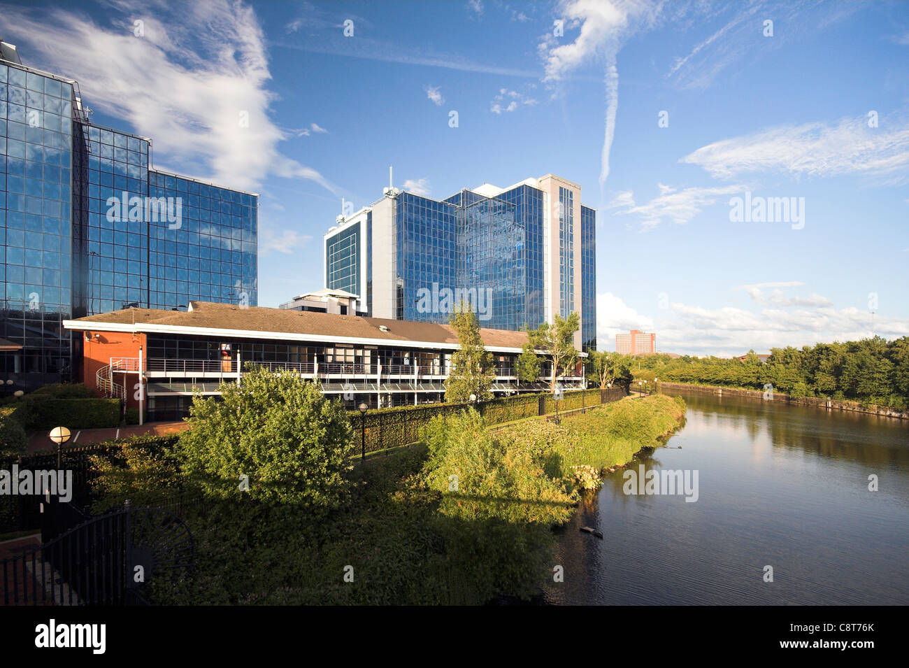 Manchester Ship Canal, World Trade Centre, Exchange Quay, Salford Quays ...