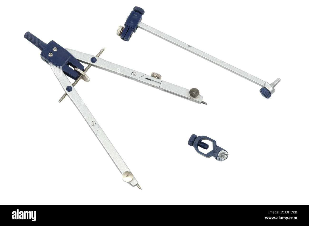 School set with compasses, with clipping path Stock Photo - Alamy