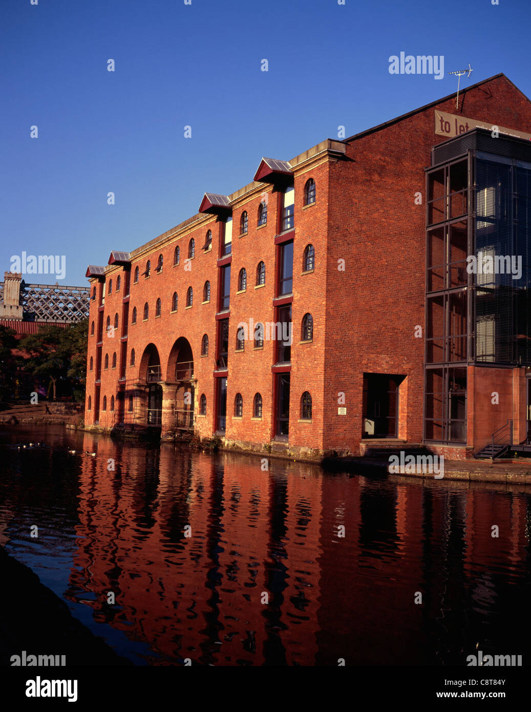 Restored Warehouse Castlefield Canal Basin Manchester England Stock ...