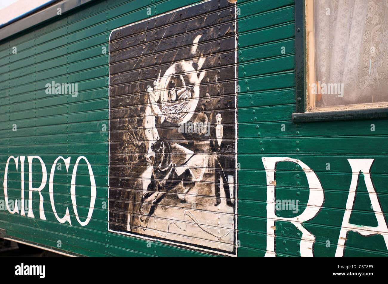 Vintage circus caravan hi-res stock photography and images - Alamy