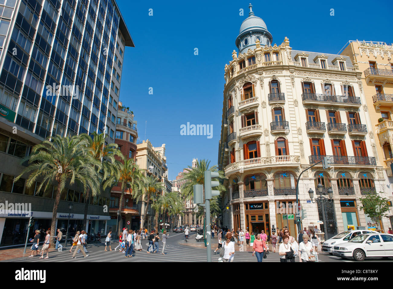 Town Hall Square. Valencia, Spain Stock Photo - Alamy