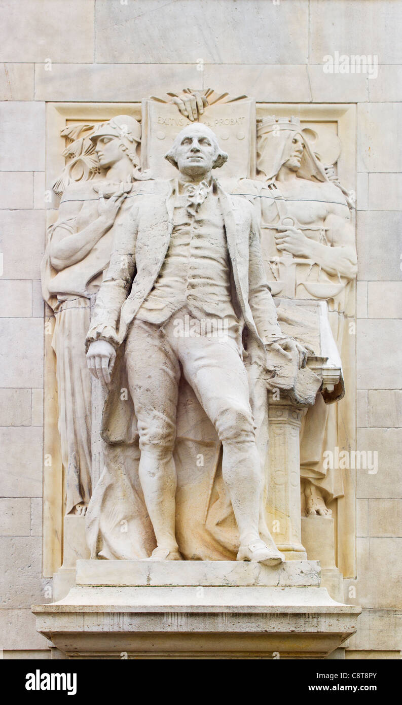 USA, New York City, Union Square, historic statues Stock Photo - Alamy