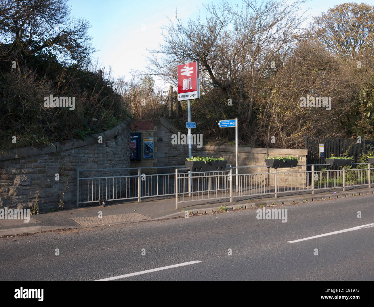 Littleborough Railway Station underpass, Rochdale, Lancashire, England ...