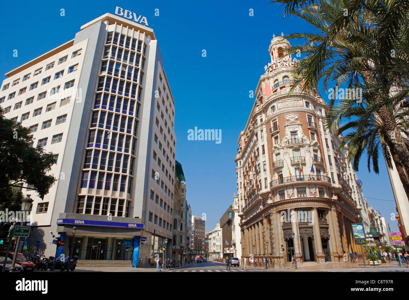 Bbva bank building hi-res stock photography and images - Alamy