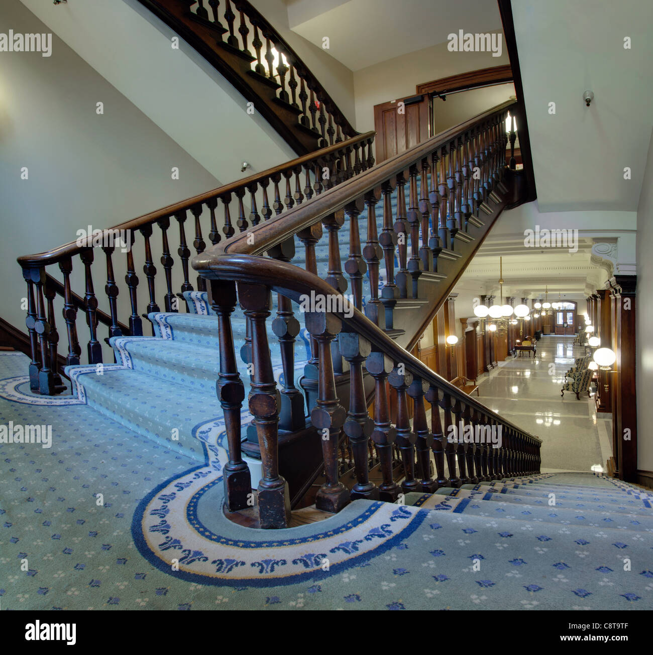 Old Staircase in Historic Pioneer Courthouse Portland Oregon Stock ...