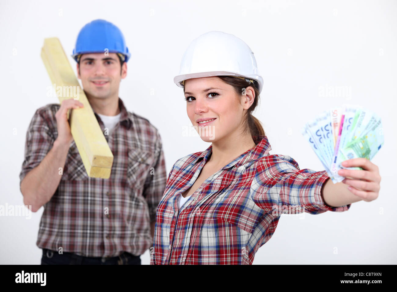 Hardworking blue collar worker Stock Photo - Alamy
