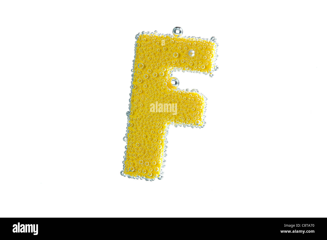 Yellow Alphabet F Stock Photo - Alamy