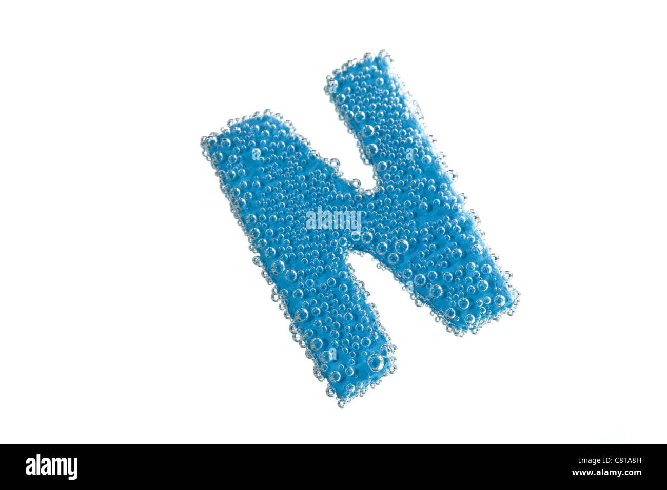 The Letter N In Blue