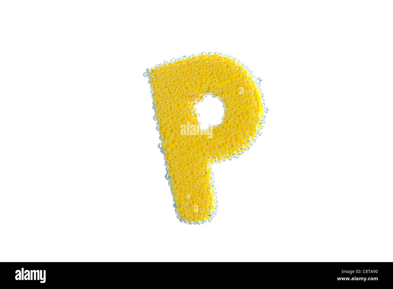 Yellow Alphabet P Stock Photo - Alamy