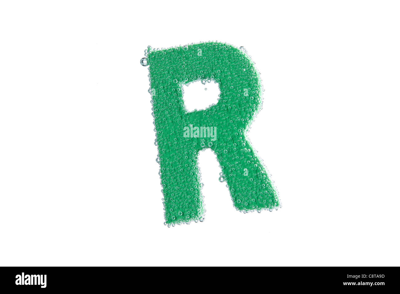 Green Alphabet R Stock Photo - Alamy