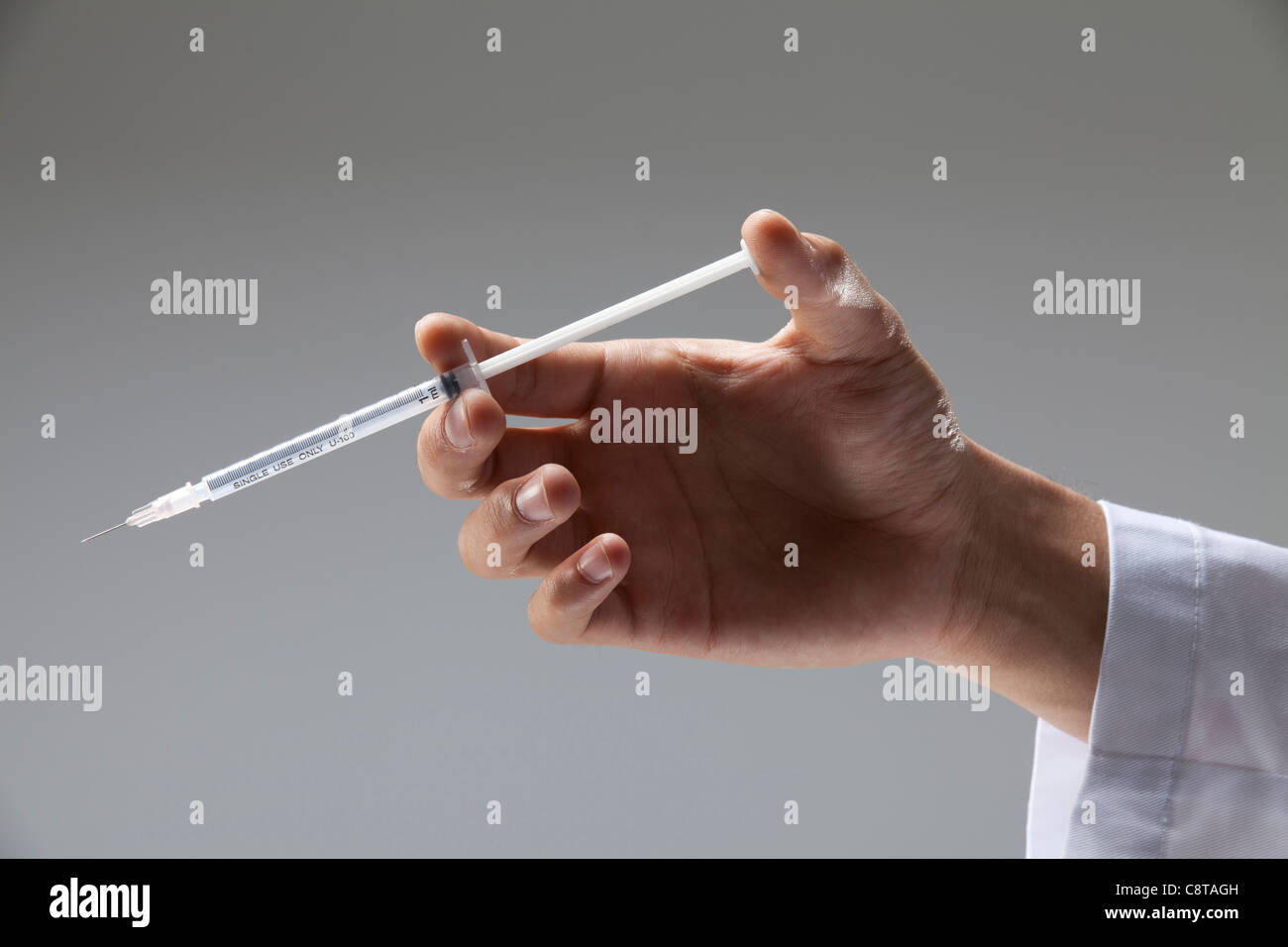 Human Holding Injection Stock Photo - Alamy