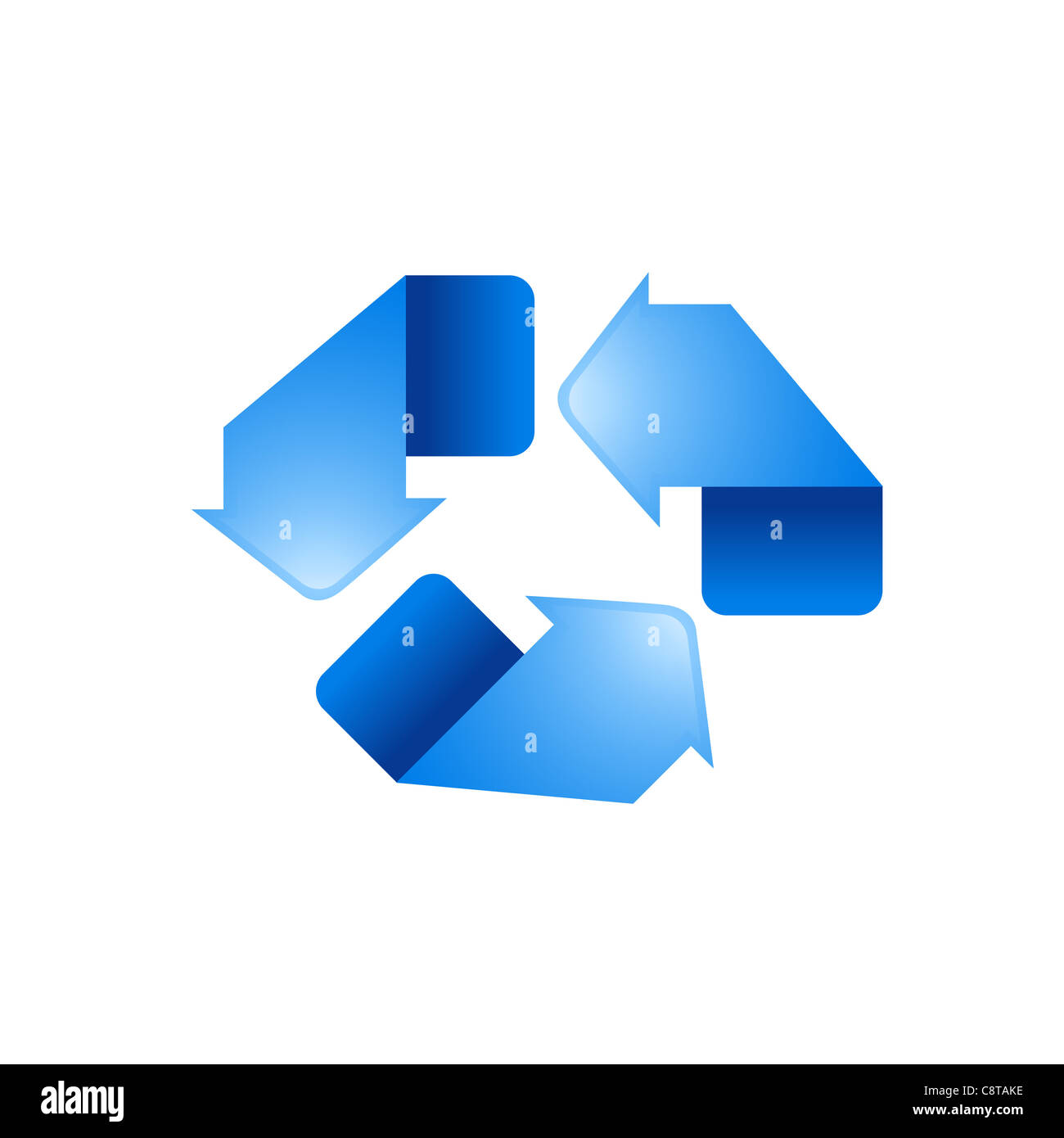 Illustration of recycle sign Stock Photo - Alamy
