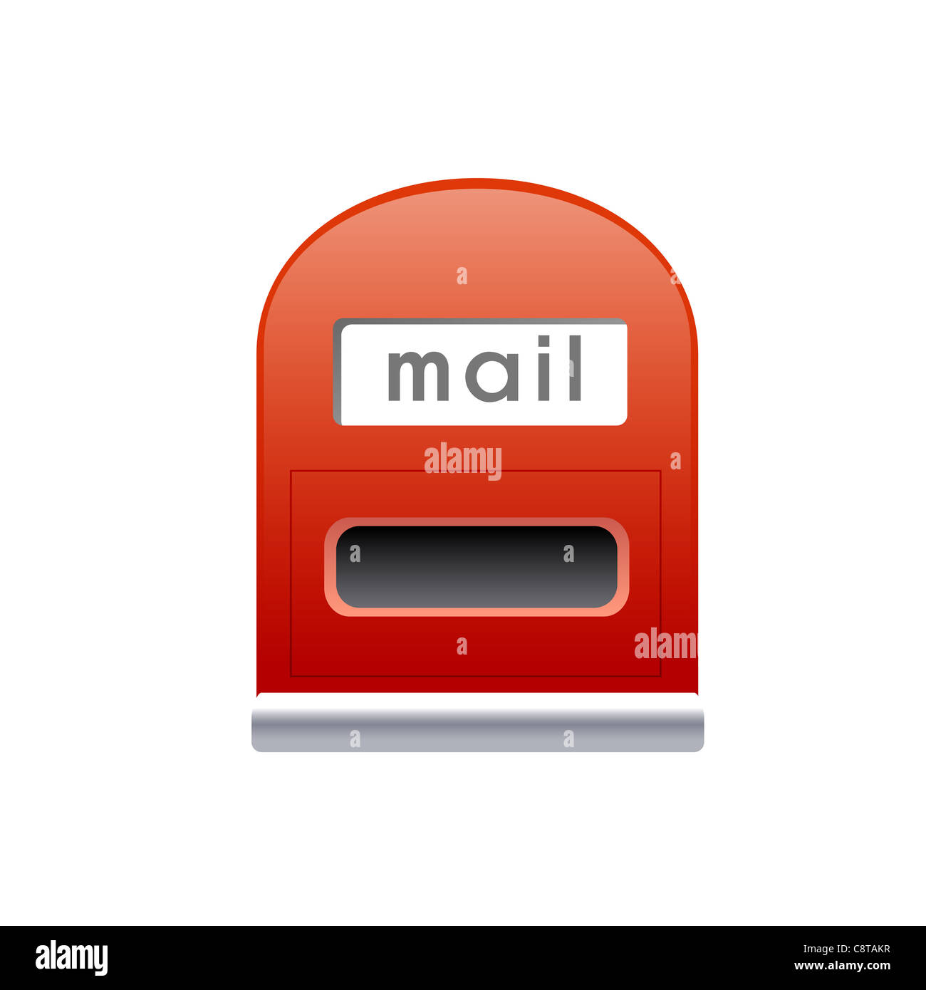 Illustration of mail box Stock Photo - Alamy