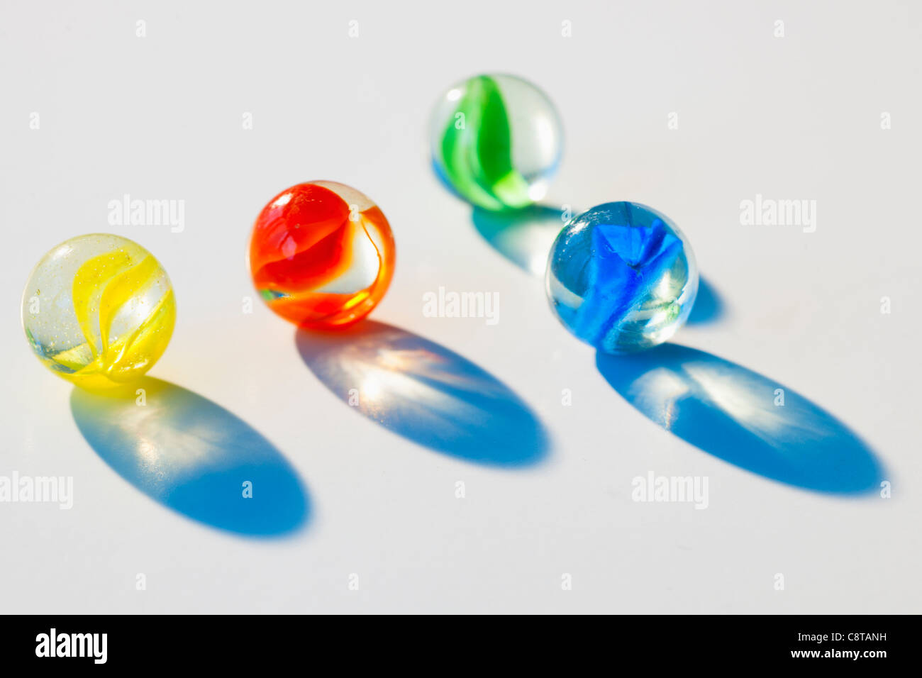 Studio shot of colorful marbles Stock Photo - Alamy