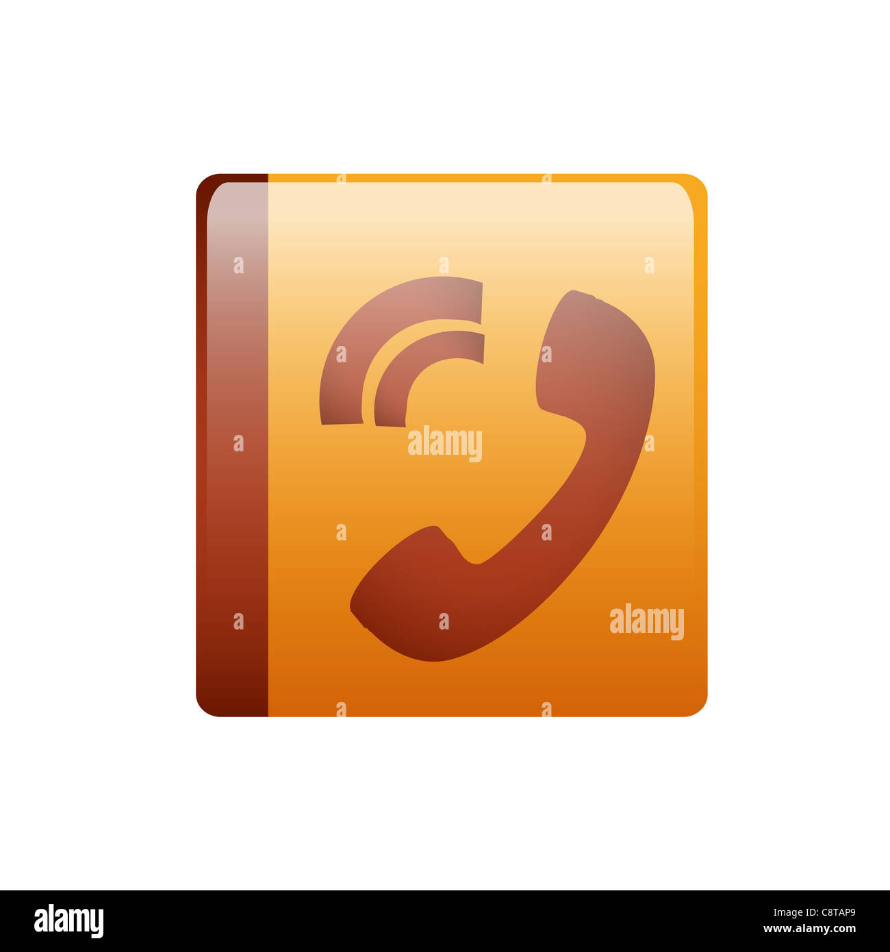 Illustration of Telephone Receiver Stock Photo - Alamy