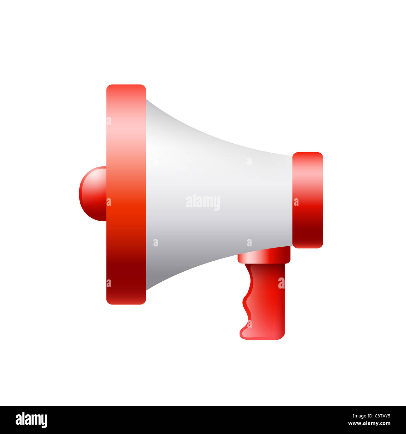 Illustration of megaphone Stock Photo - Alamy