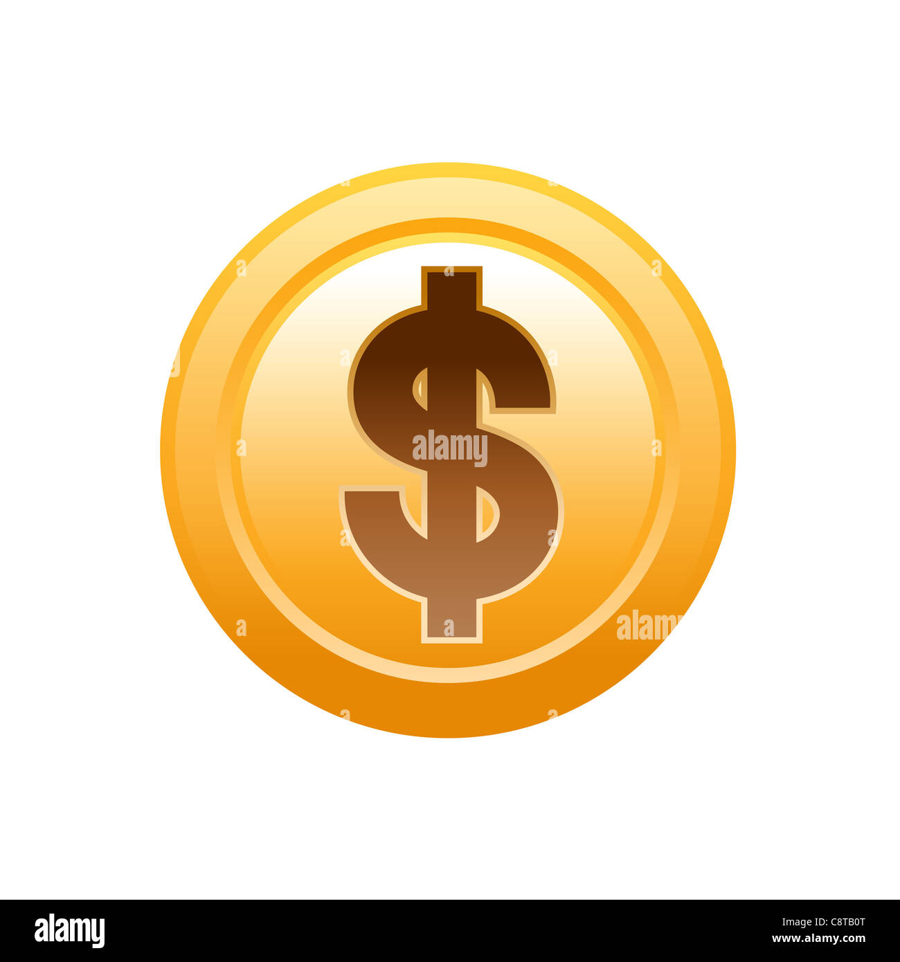 Illustration of dollar sign Stock Photo - Alamy