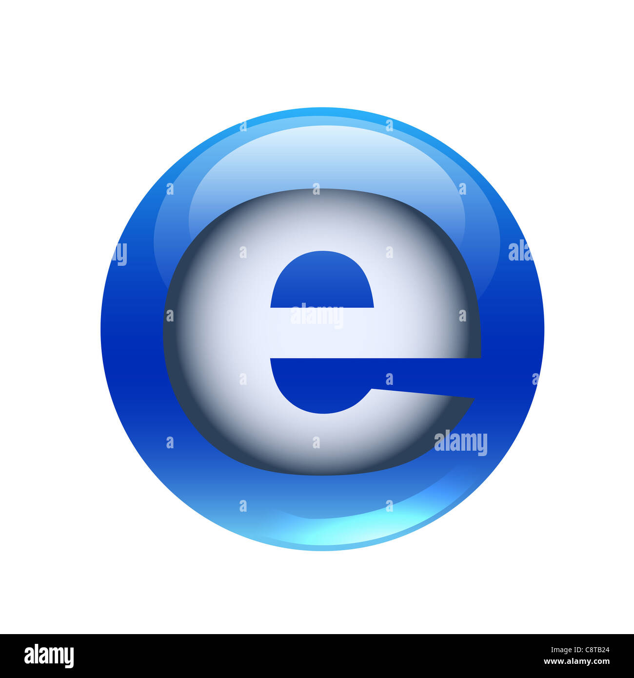 Illustration of internet symbol Stock Photo - Alamy
