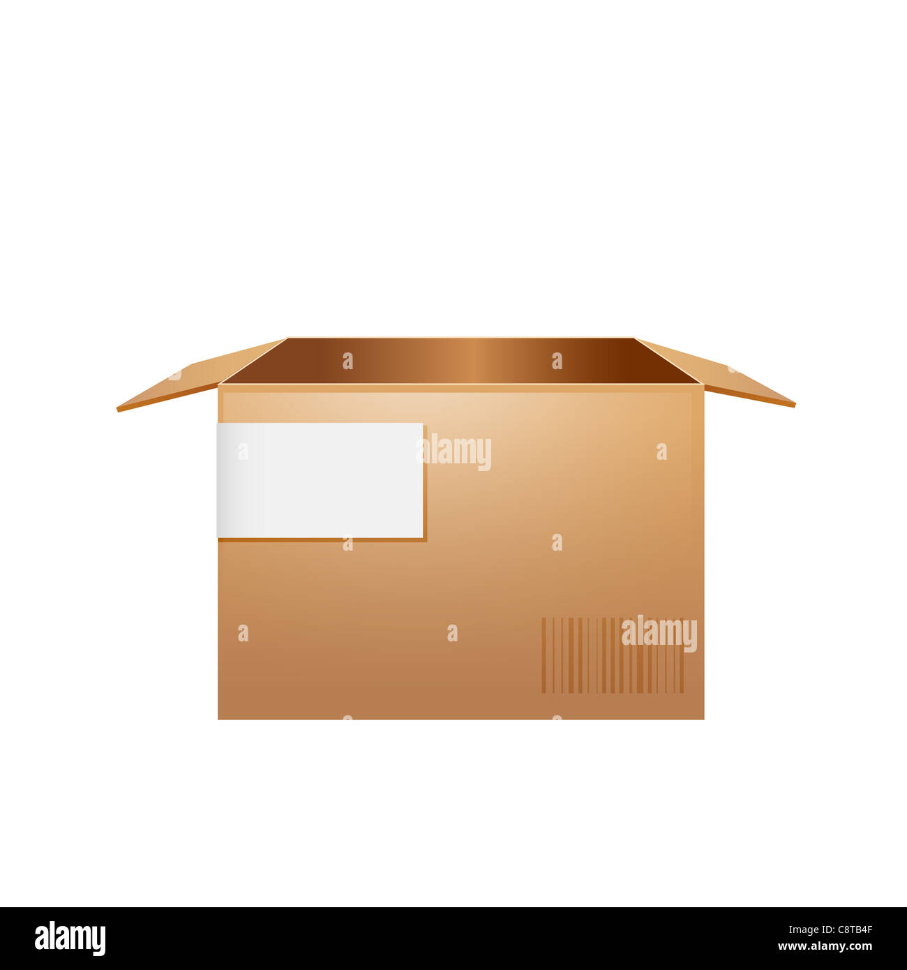 Illustration of empty box Stock Photo - Alamy