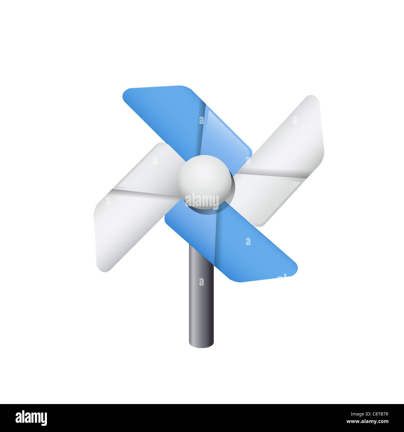 Illustration of windmill fan Stock Photo - Alamy