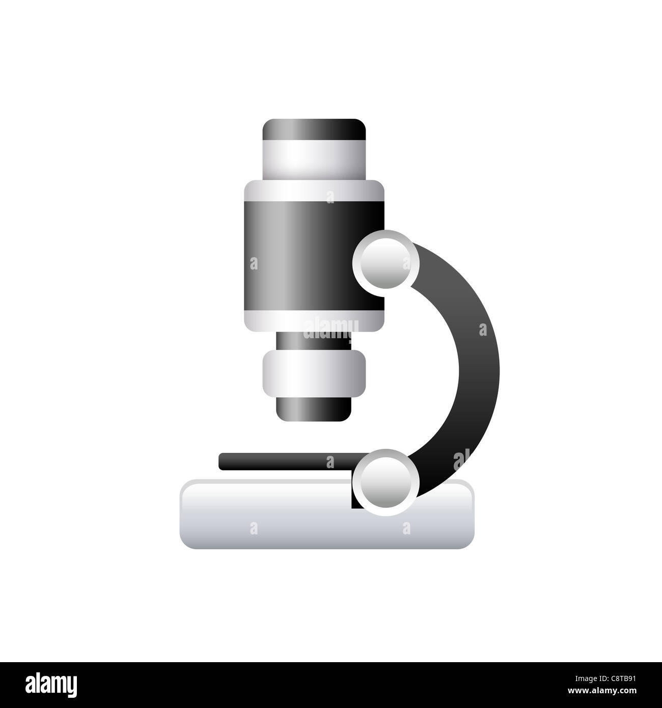 Illustration of microscope Stock Photo - Alamy