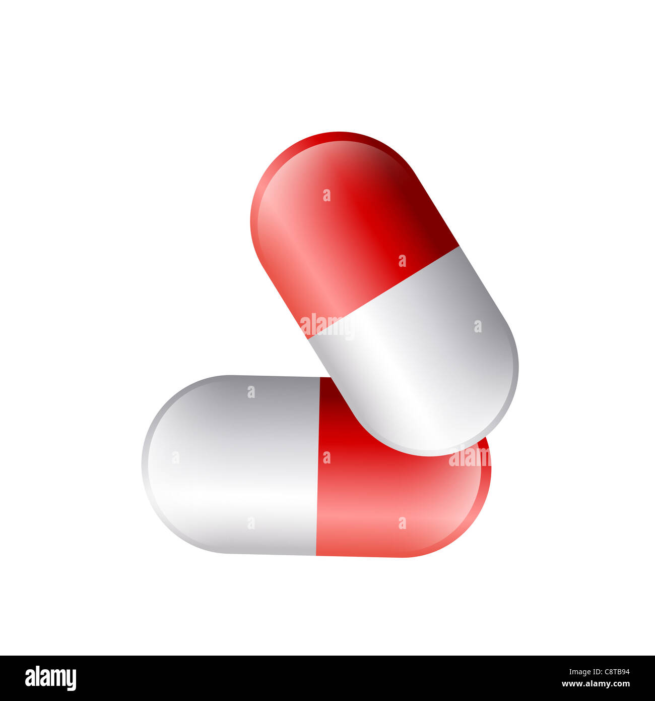 Illustration of two tablets Stock Photo - Alamy