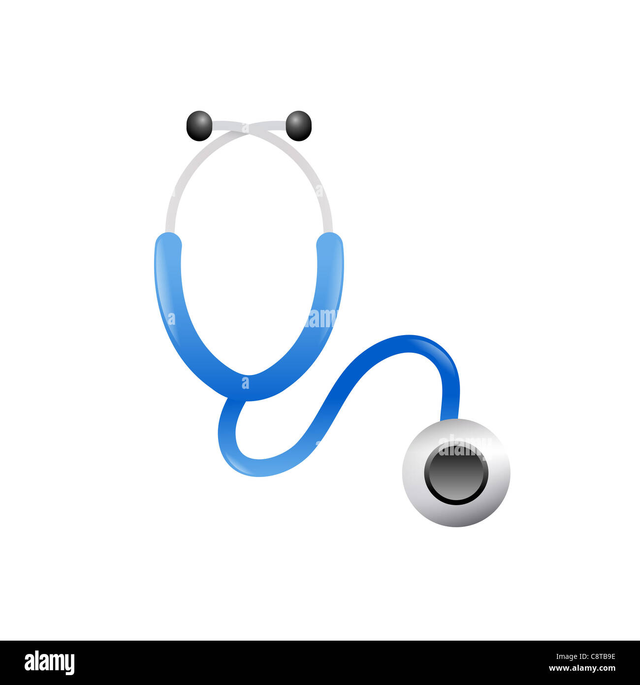 Illustration of an stethoscope Stock Photo - Alamy