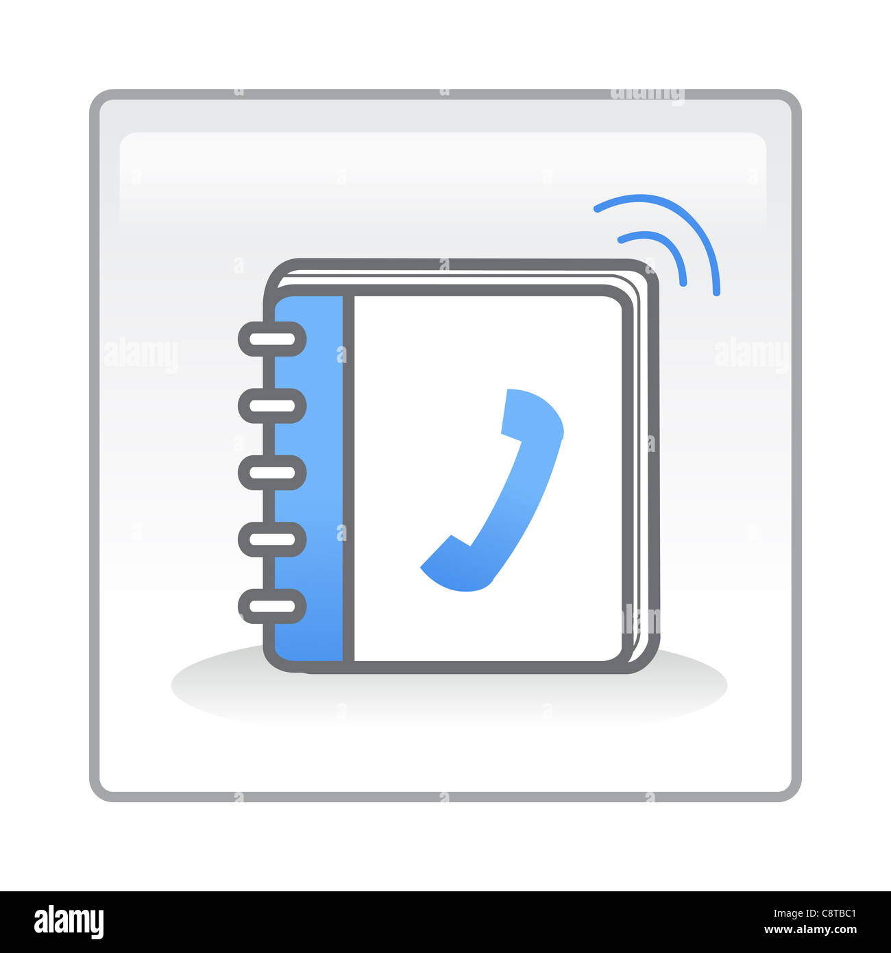 Illustration of telephone diary Stock Photo - Alamy