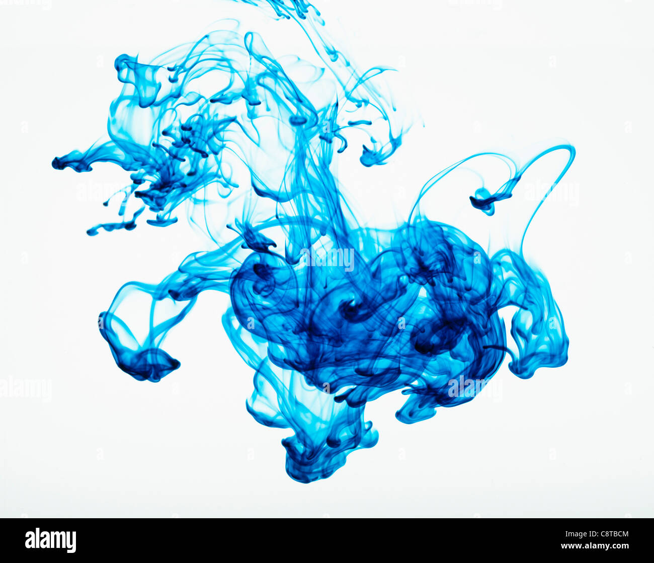 Studio shot of clear blue water Stock Photo - Alamy